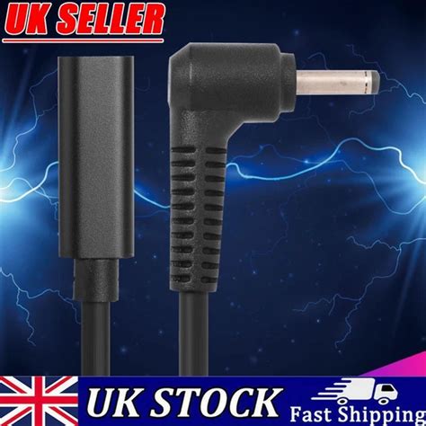 Pd Usb C Female To Right Angle Dc Connector Adapter For Laptop X Mm Picclick Uk