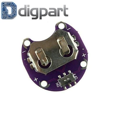 Arduino Lilypad Coin Cell Battery Holder Cr2032 Battery Mount Module