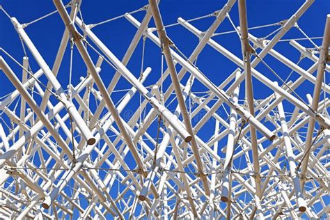 Modern Grid Architecture In The Garden Stock Image Image Of Chinese Bank