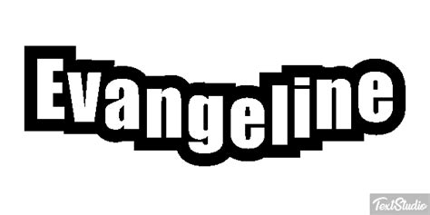 Evangeline Name Animated  Logo Designs