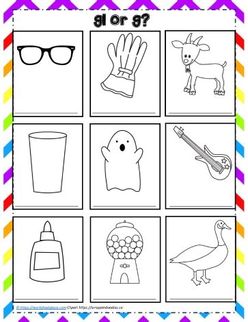 Gl Or G Sound Worksheet Worksheets