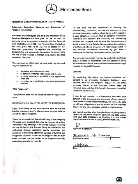Pdpa Form 2 Pdf