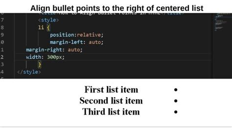 The 3 Best Methods To Align Bullet Points In HTML