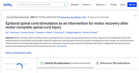 Epidural Spinal Cord Stimulation As An Intervention For Motor Recovery After Motor Complete