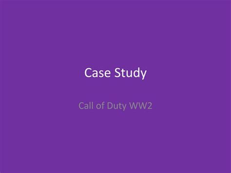 1 Case Study Ppt