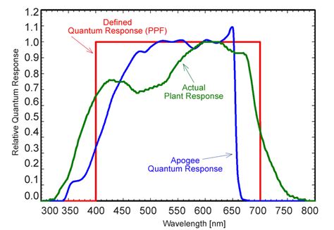 comparisons in quantum sensor output for different light sources