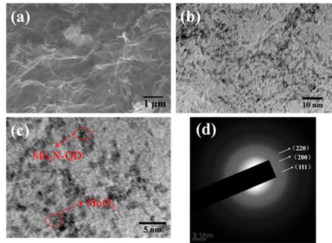 Morphology Of Mon Qd Ng 600 A Sem B Tem C Hrtem D Saed Download Scientific Diagram
