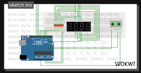 7 segment 雙功能 wokwi esp32 stm32 arduino simulator