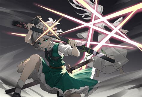 Devilkillerx Konpaku Youmu Touhou Chinese Commentary Commentary