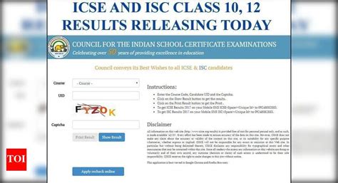 CISCE Results ICSE And ISC Class Results Releasing Today Cisce Org Times Of India