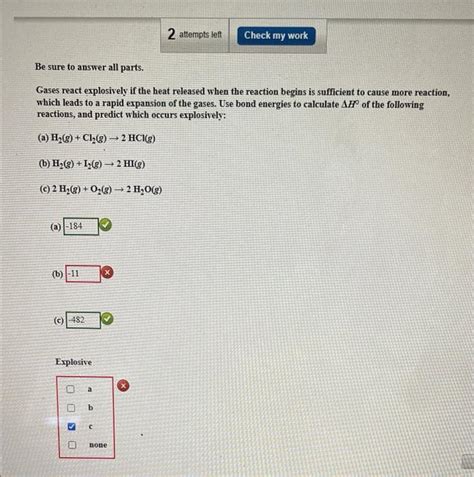 solved 2 attempts left check my work be sure to answer all