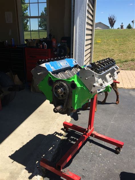 1968 Pontiac 400 Engine Grabber Green Partially Assembled Pontiac 400