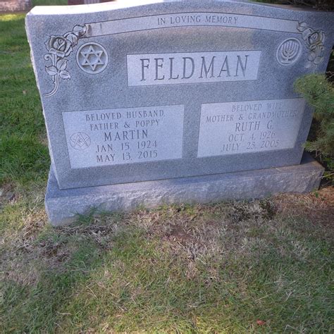 Ruth Gloria Goldman Feldman 1926 2003 Find A Grave Memorial