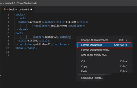 Vscode如何格式化xml Vscode实现ultraedit中xml格式化的方法 叮当号