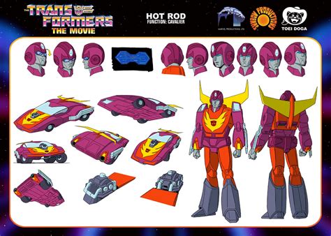Model Sheets For Autobots Blurr Hot Rod And Kup And Decepticons