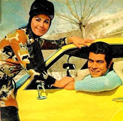 سفر در ایام قدیم؛ بهروز وثوقی و پوری بنایی در پشت صحنه فیلم قیصر سال ۴۸