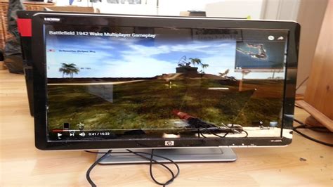 Hp W2207h 22 Inch Widescreen Lcd Colour Pc Monitor Youtube