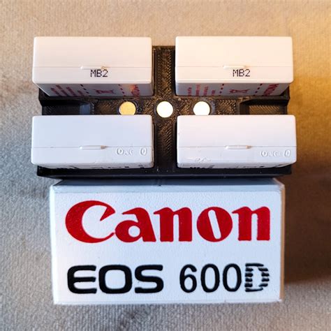 Case For 4x Canon Lp E8 Battery By 3demode101 Download Free Stl Model
