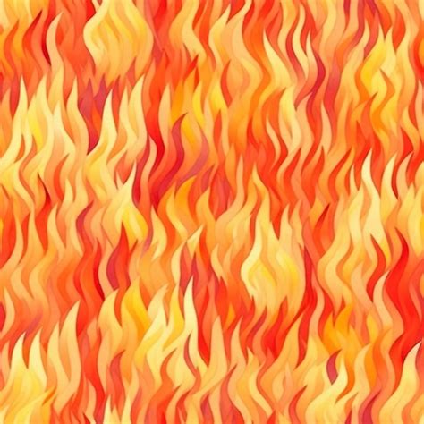 Premium Ai Image A Seamless Fire Pattern With Orange And Yellow