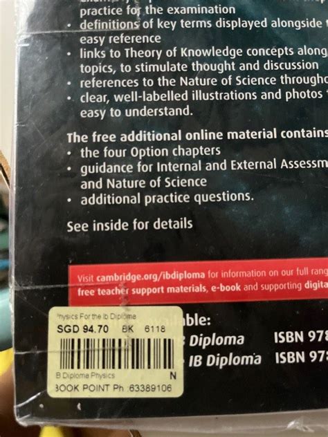 Ib Diploma Physics Textbook Hobbies And Toys Books And Magazines Textbooks On Carousell