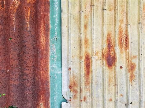 Premium Photo Full Frame Of Rusty Grunge Zinc Sheets Surface Background And Texture