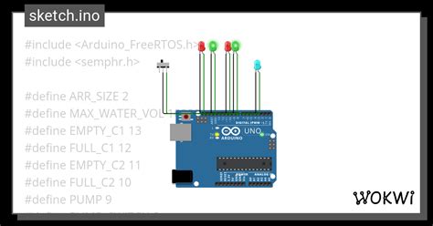 Water Pump Wokwi Esp32 Stm32 Arduino Simulator