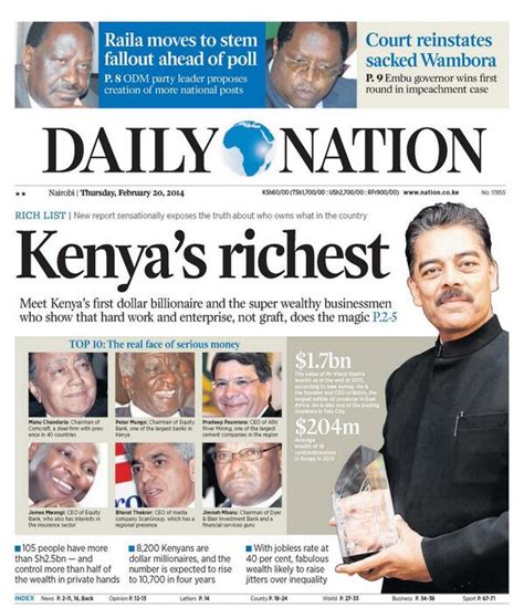 Daily Nation Breaking News Kenya Africa Politics Business Sports