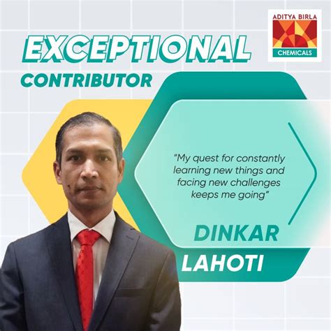 aditya birla chemicals on linkedin dinkar lahoti s journey with aditya