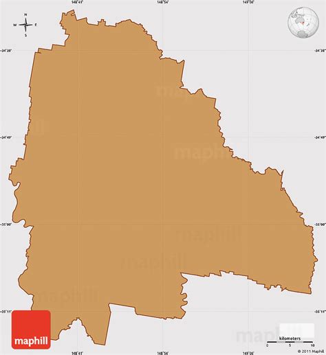Political Simple Map Of Yass Cropped Outside