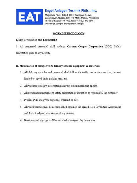 Work Methodology Pdf