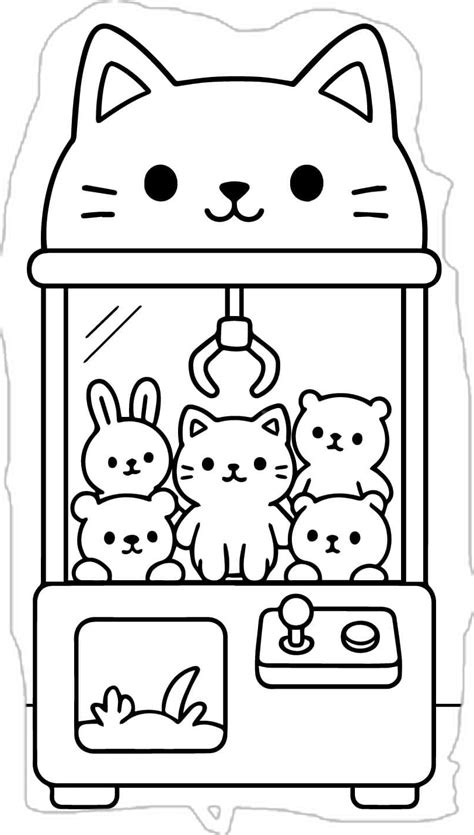 30 Plushie Claw Machine Coloring Pages Free Printable Pdf And Online