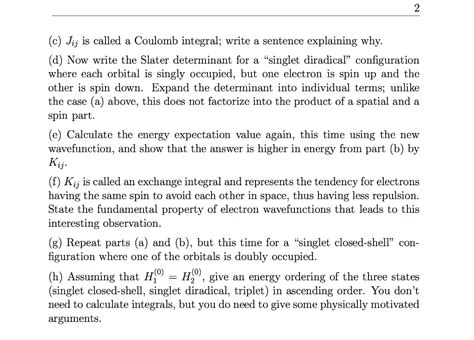 1 Slater Determinants Consider A General Quantum