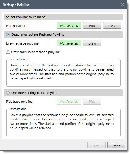 Reshape Polyline Command Civilgeo Knowledge Base