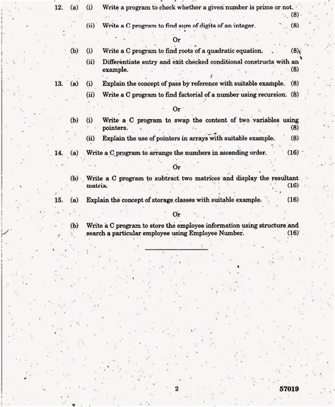Ge 6151 Computer Programming Anna University Be 01st Semester May