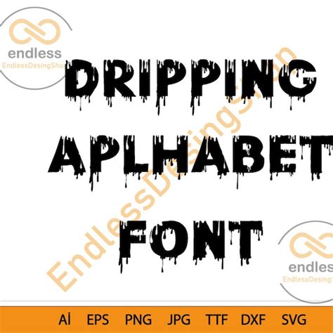 Dripping Letters - Etsy
