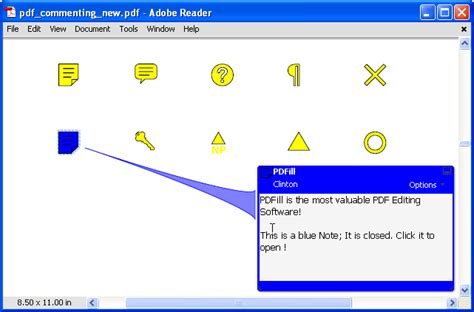 PDF Comment Markup Tools Add Sticky Note Comment To A PDF Document