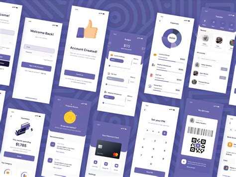 banking app ui design by ui core on dribbble