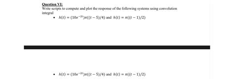 Solved Question Viwrite Scripts To Compute And Plot The