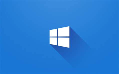 Windows 10 Wallpaper Blue Background With Minimal Design Windows