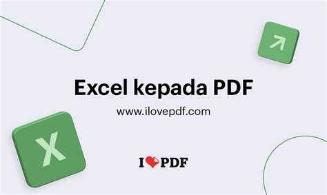 Menukar Excel Kepada PDF Dokumen Jadual XLS Kepada PDF