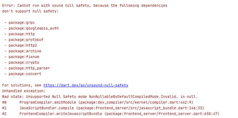 Flutter Dart Grpc Client Null Safety Servicestack Customer Forums