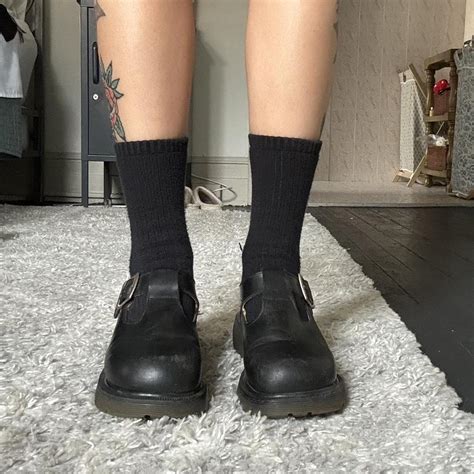 Vintage Mary Jane Docs Size 6 Uk 4 Depop