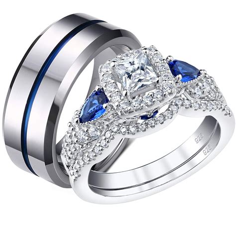 Amazon Wedding Ring Sets For Him And Her