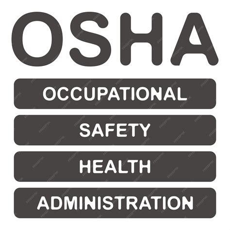 Premium Vector Osha Occupational Safety And Health Code