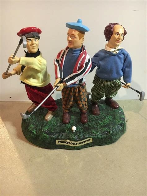 Vintage Rare The Three Stooges Animated Golf Scene 2002 Works With Box