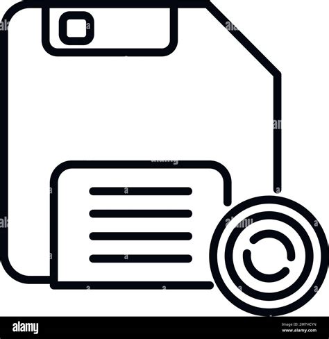 Data Floppy Disk Icon Outline Vector Digital File Backup Storage Stock Vector Image And Art Alamy