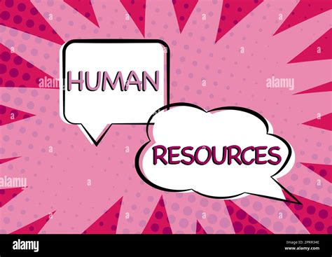Conceptual Caption Human Resourcesthe People Who Make Up The Workforce Of An Organization Word