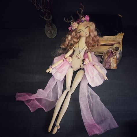 Forest Nymph Textile Doll Art Doll Dailydoll Shop Тряпичные куклы Куклы Платья