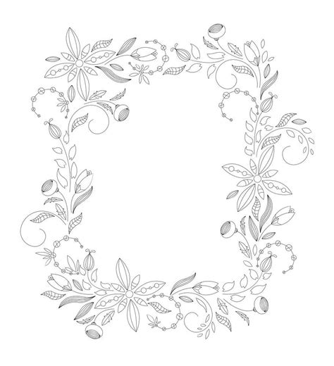 추상 꽃 프레임 벡터 Eps Ai Uidownload