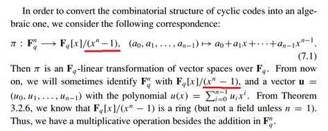 Abstract Algebra Finite Fields In Coding Theory Mathematics Stack